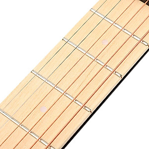 Caredy Portable Portable Guitar, Durable Lightweight 6 Fret Guitar, for Guitar Beginners for Professional Guitarist