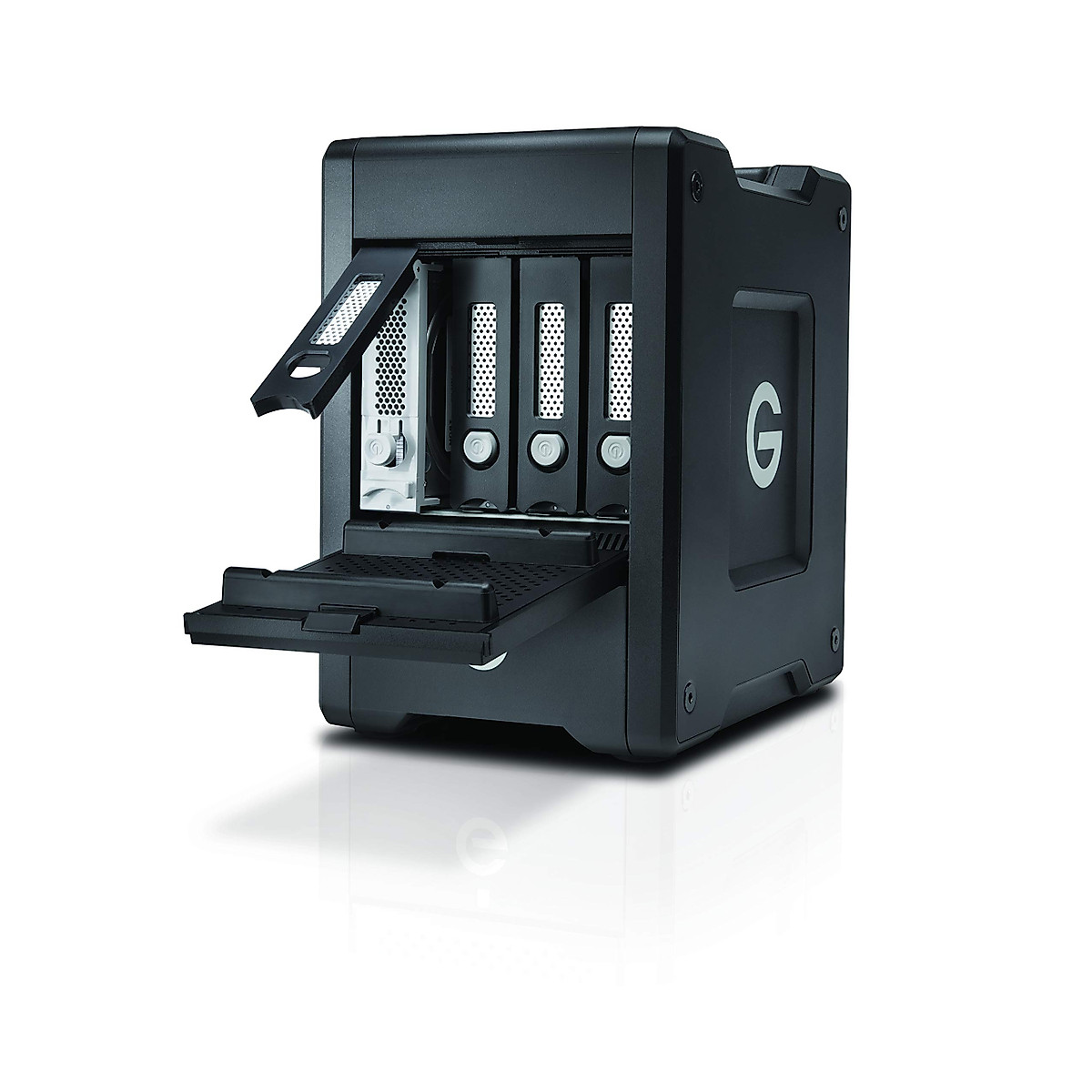 G-Technology 24TB G-Speed Shuttle Thunderbolt 3 – Transportable, 4-Bay Raid Storage Solution – 0G10072-1