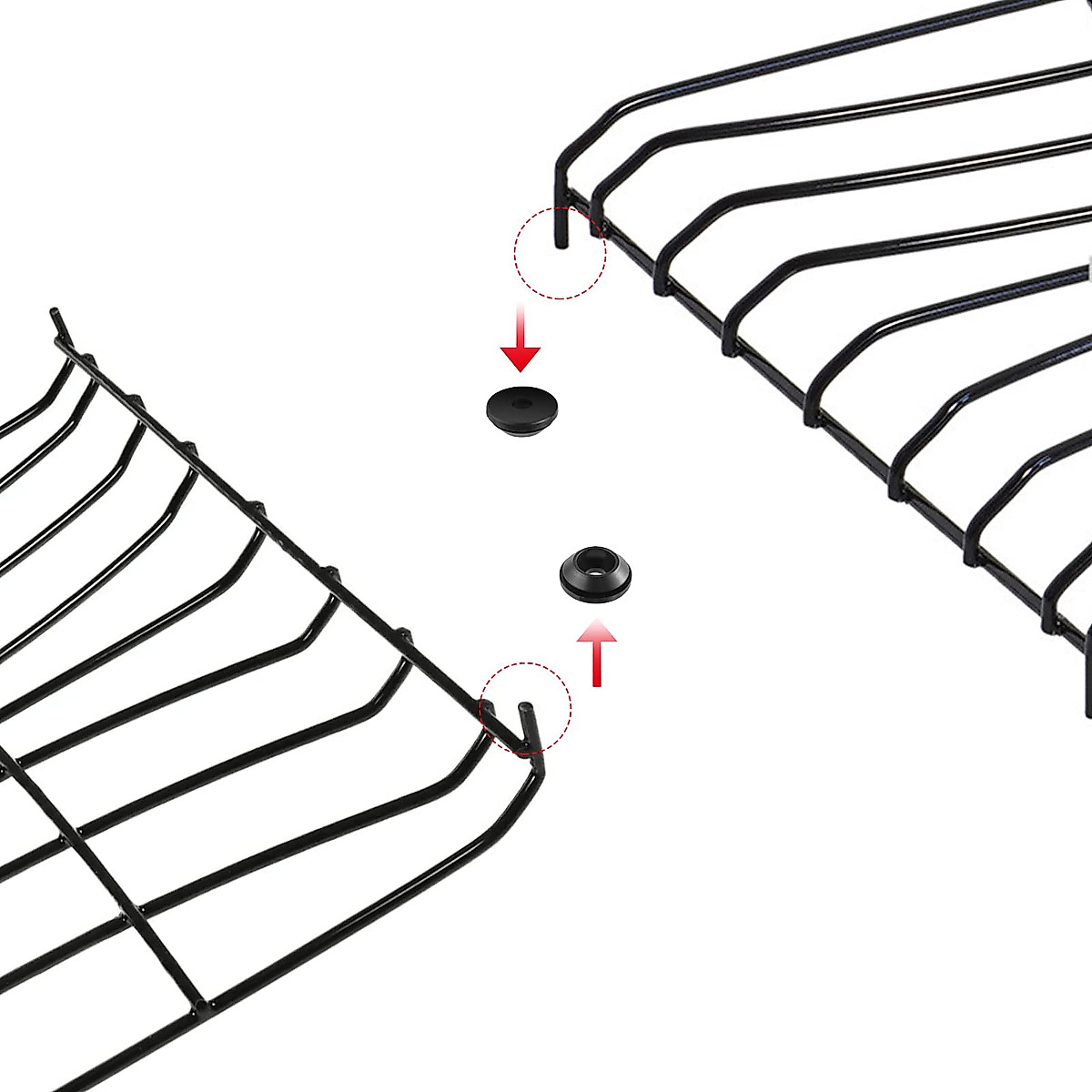 071129 RV Stove Parts Grommets Replacement for Suburban Stove Top Grate Magic Chef Grate Grommets Kit 525004 Suburban Camper Motorhome Rubber Foot Pad for RV Range Grate Durable Rubber Feet 12Pcs