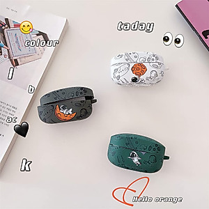 Cute Lovely Design Astronaut Style Soft Silicone Protective Case Cover Sleeve Compatible with Sony WF-1000XM4 Earbuds, Protective Skin Sleeve with Key Chain (Green)