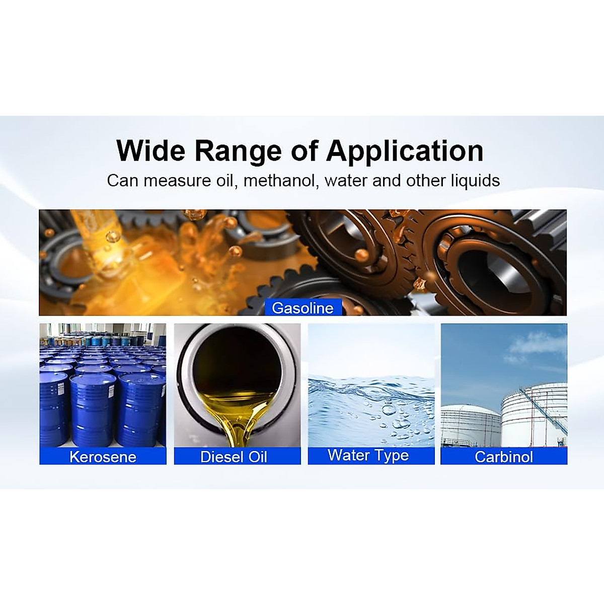 Digital Turbine Flow Meter Fuel Flow Meter Electronic 2 Inch Fuel Meter with Digital Display Gas Oil Fuel Flow Meter Water Flow Meter ±1% Accuracy for for Measure Diesel Kerosene and Water