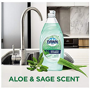 Dawn Gentle Clean Dishwashing Liquid, Aloe & Sage