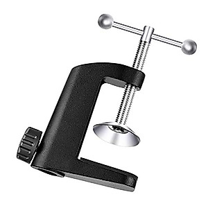 ARTIBETTER C Shape Desk Table Mount Clamp For Microphone Mic Suspension Boom Scissor Arm Stand Holder with Adjustable Screw