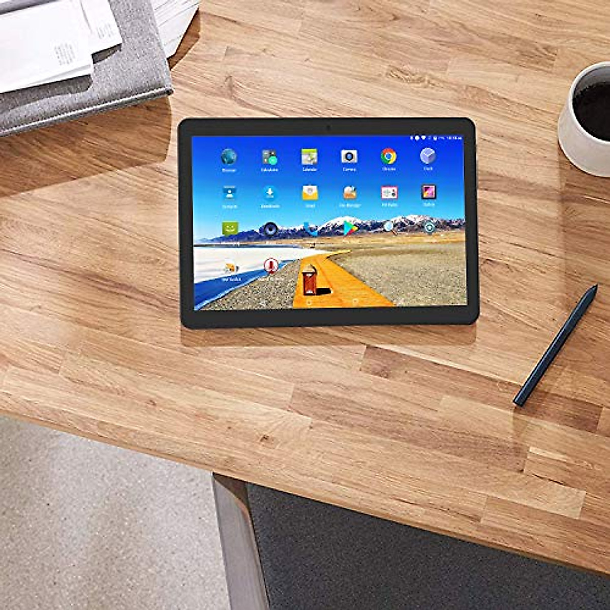 LECTRUS Tablet 10 inch Android 9.0 (GMS Certified), 32GB Storage, Quad Core Processor, 3G Tablet PC with Dual Sim Card Slots and Cameras, IPS HD Touchscreen, WiFi, Bluetooth, GPS, YouTube, Netflix