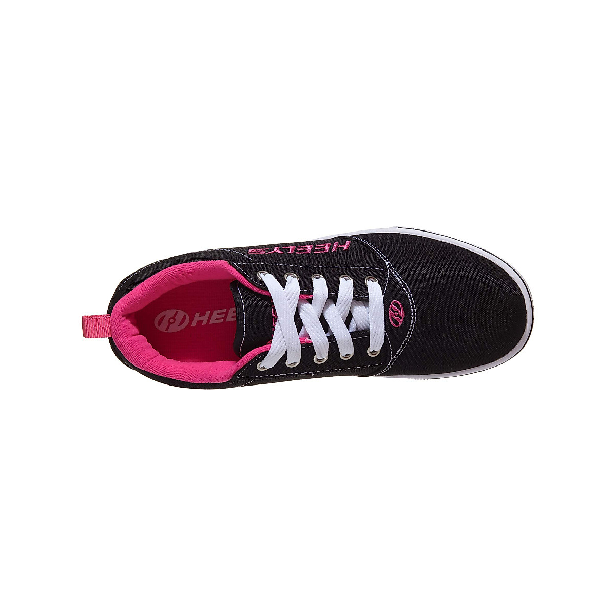 HEELYS Girl's Pro 20 (Little Kid/Big Kid/Adult) Black/White/Pink 1 Little Kid M