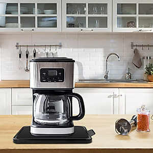 Kitchen Appliance Sliding Tray,Coffee Maker Rolling Tray Sliding Tray for Kitchenaid Mixer Under Cabinet Appliance Organizer Toaster Blender Air Fryer Storage Moving Slider (Steel, 11.7" Wx 13.8"D)