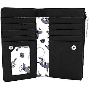 Loungefly x Disney Mickey Mouse Plane Crazy Small Wallet (Grey, One Size)