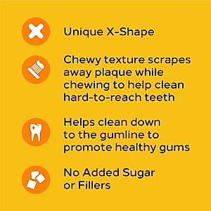 Pedigree DENTASTIX Adult Large Dog Dental Care Treats, Bacon Flavor, 2.08 lb. Pack (40 Treats)