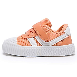 HLMBB Baby Shoes Sneakers for Infant Toddler Girls Boys Kids Babies 6 9 12 18 Size 5 5.5 6 Months Pre Walker (9-12 Months Toddler, 6.Orange, 9_Months)