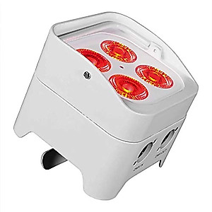 (6) Rockville BEST PAR 50 White Rechargeable Wash Lights w/Wireless DMX+Backpack