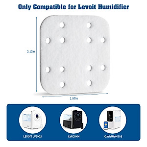 Gazeer 36-Pack Mineral Absorption Pads for LEVOIT Humidifier Replacement Filter Compatible with LV600S,LV600HH,OasisMist450S