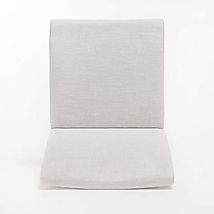 Christopher Knight Home Kwame Fabric / Oak Finish Dining Chairs, 2-Pcs Set, Light Beige