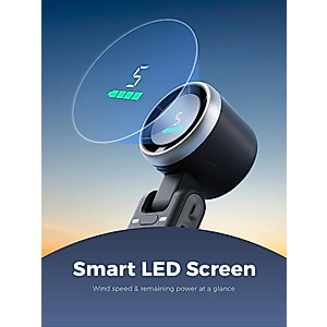 Diveblues Portable Handheld Turbo Fan, 5 Gear Wind, Battery Operated, Up to 12 Working Hours, 3 IN 1 Hand Fan with Air Turbo Tech Cooling Fan for Outdoor Activities, Travel, Working