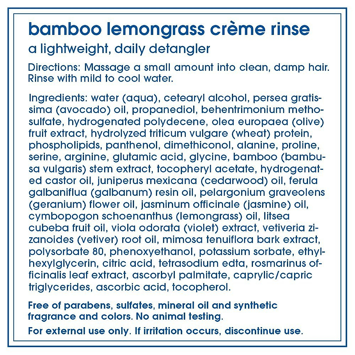 LATHER Bamboo Lemongrass Shampoo & Conditioner Set - Gentle Daily Moisturizing Shampoo & Hair Detangler Conditioner for All Hair Types - Lightweight, Non-Greasy, Sulfate Free - 8 Fl Oz Bottles