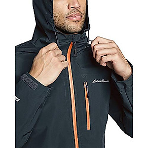 Eddie Bauer Men's Cloud Cap Stretch 2.0 Rain Jacket, Waterproof, Storm, Large