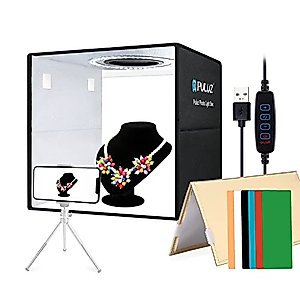 PULUZ 11.8inch / 30cm Folding Portable Photography Shooting Light Tent for Product Display, Small Photo Studio Tent Box Kit with 6 Color Backdrops for SLR Camera Didigtal Camera Cellphone Shooting