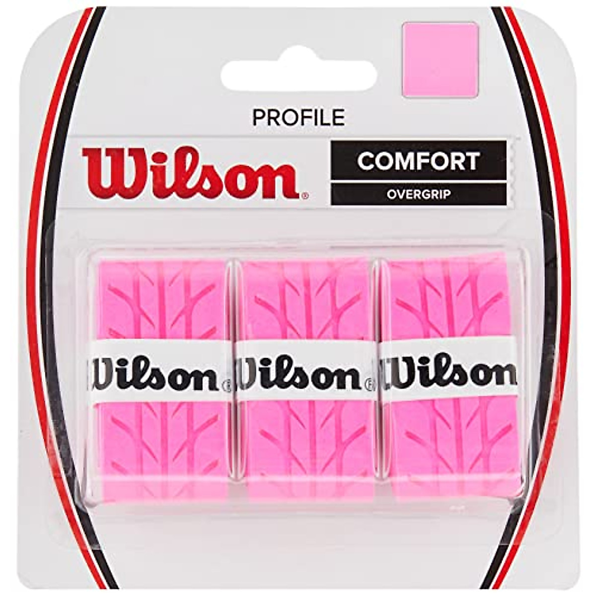 Wilson Profile Tennis Overgrip - 3 Pack, Pink