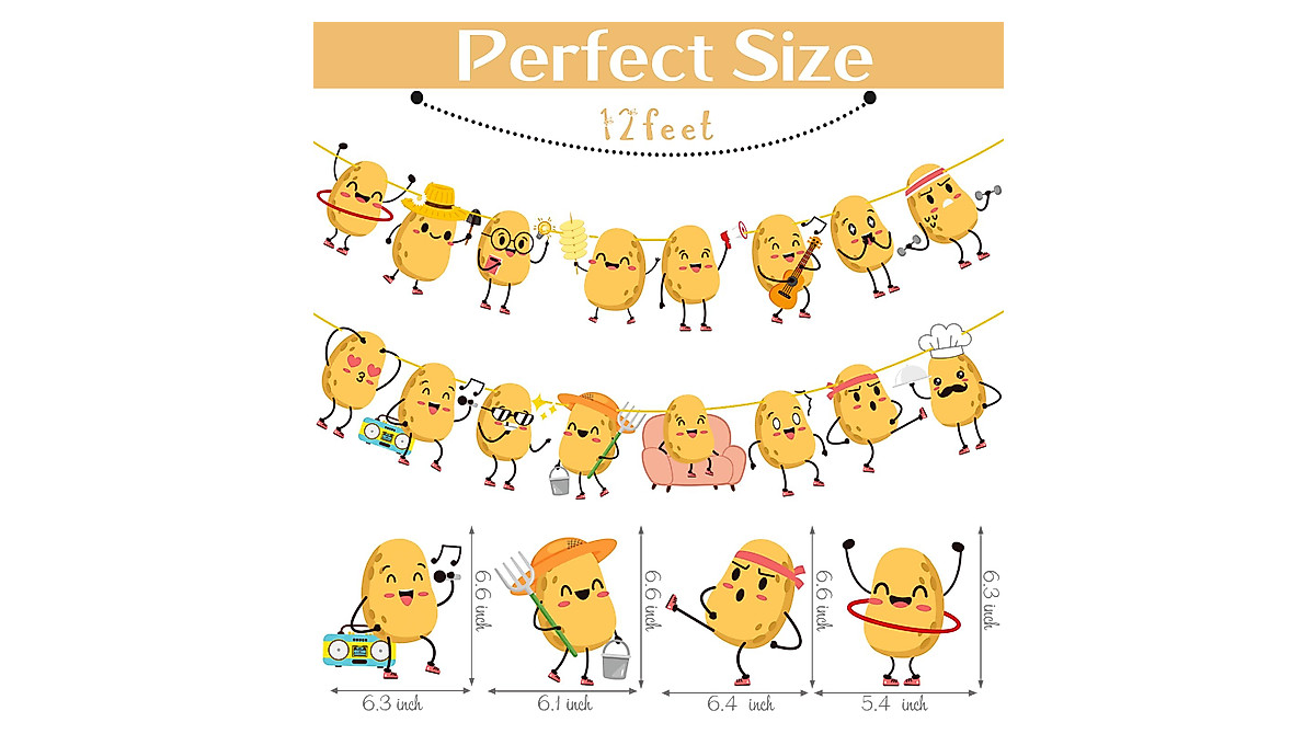 Potato Party Banners - Fun Decorations for Any Occasion