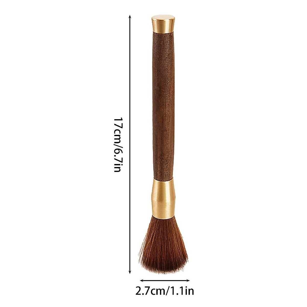 2PCS Coffee Brush, Coffee Grinder Cleaning Brush Machine Cleaning Tool with Wood Handle & Natural Soft Bristles for Home Kitchen