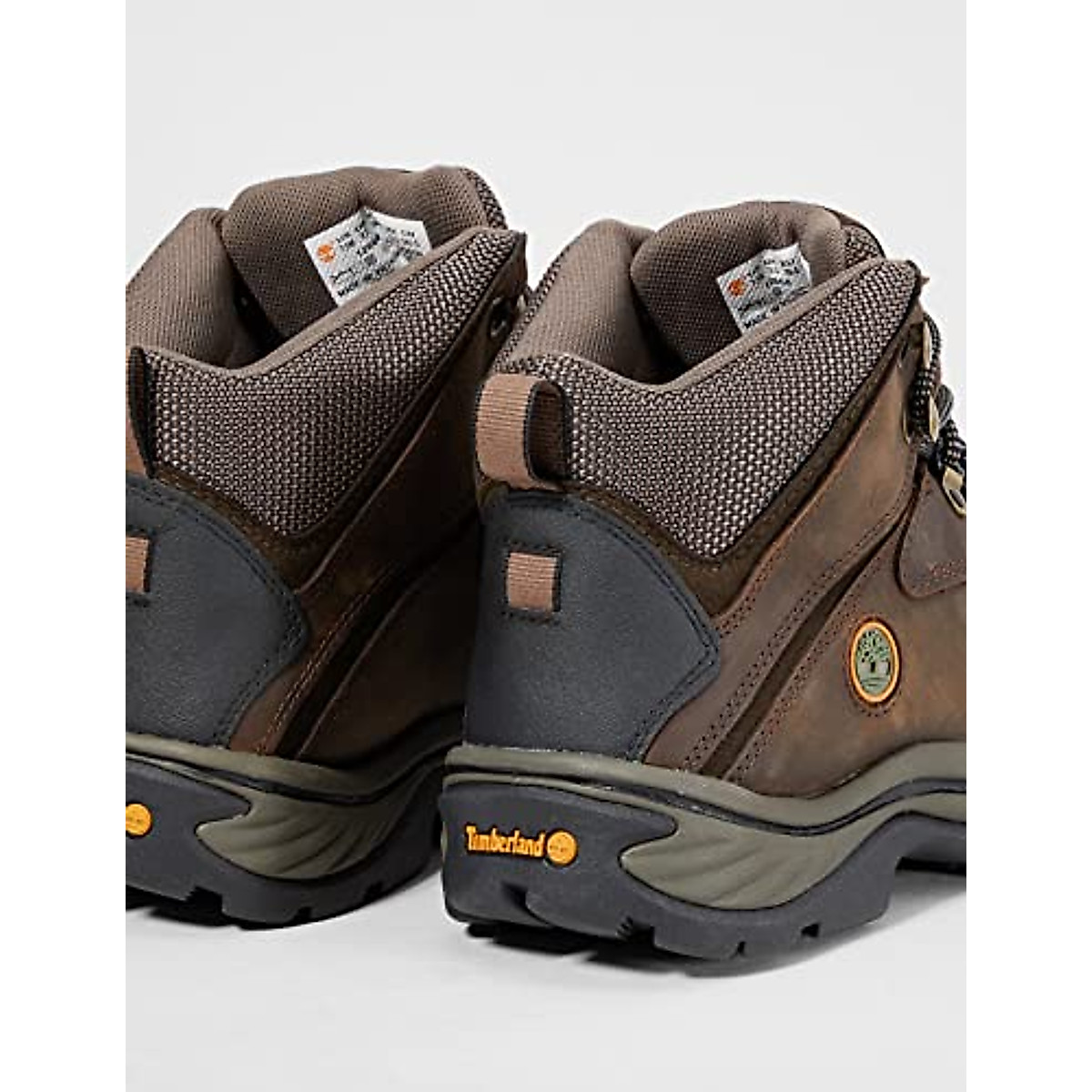 TimberlanD Women's White LeDge MiD Ankle Boot,Dark Brown,8 M US