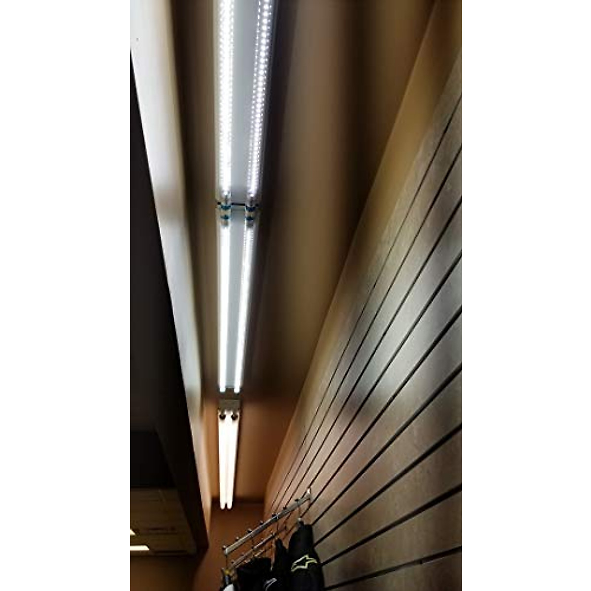 Retrofit Conversion Kit for 8' 2 Bulb Strip Fixture to 4' T8 4 Lamp LED Fixture Bracket Retrofit Kit - Complete Set Includes Plates, Non-Shunted Sockets, and Screws (1-Kit)