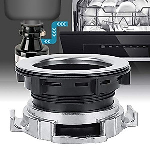 Fdit Food Waste Disposer Mount Garbage Disposal Sink Flange Kit Rubber Garbage Disposal Flange Drain Lock Nut Universal Garbage Disposal Replacement Accessories for Waste King Whirlaway Bonecrusher