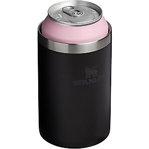 Stanley Everyday Can Cooler Cup 10 oz | Beer, Seltzers, Soda, and Energy Drinks | Doubles as Tumbler | Insulated Stainless Steel Drink Holder | BPA-Free | Matte Black