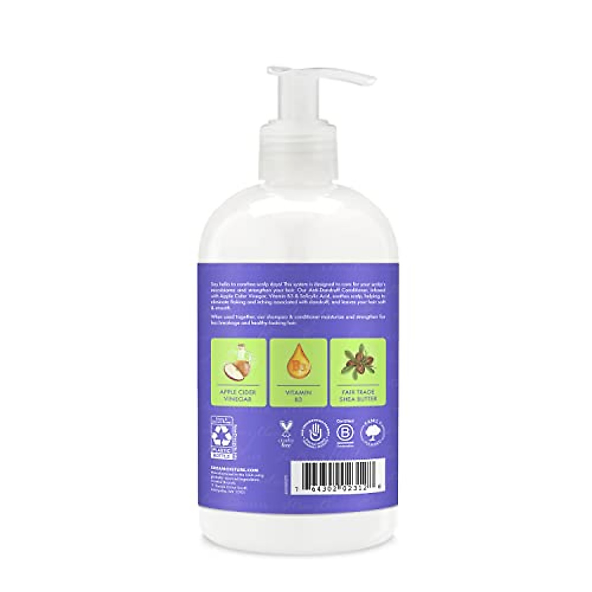 SheaMoisture Hair Care System Anti-Dandruff For Stronger Hair & Healthier Scalp Conditioner Formulated With Apple Cider Vinegar And Fair Trade Shea Butter 13oz