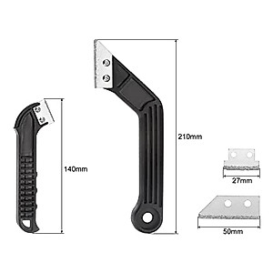uxcell Tile Grout Saw 5.5" 8.3" Tile Grout Cleaning Remover Steel Blade Hand Tool for Floor Caulk Removal