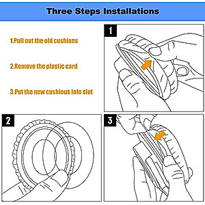 Professional Replacement Ear Pads for Bose On-Ear 2 (OE2 & OE2i)/ SoundTrue On-Ear (OE)/ SoundLink On-Ear (OE) Headphones, Premium Earpads Cushions with Softer Leather and Memory Foam, Black