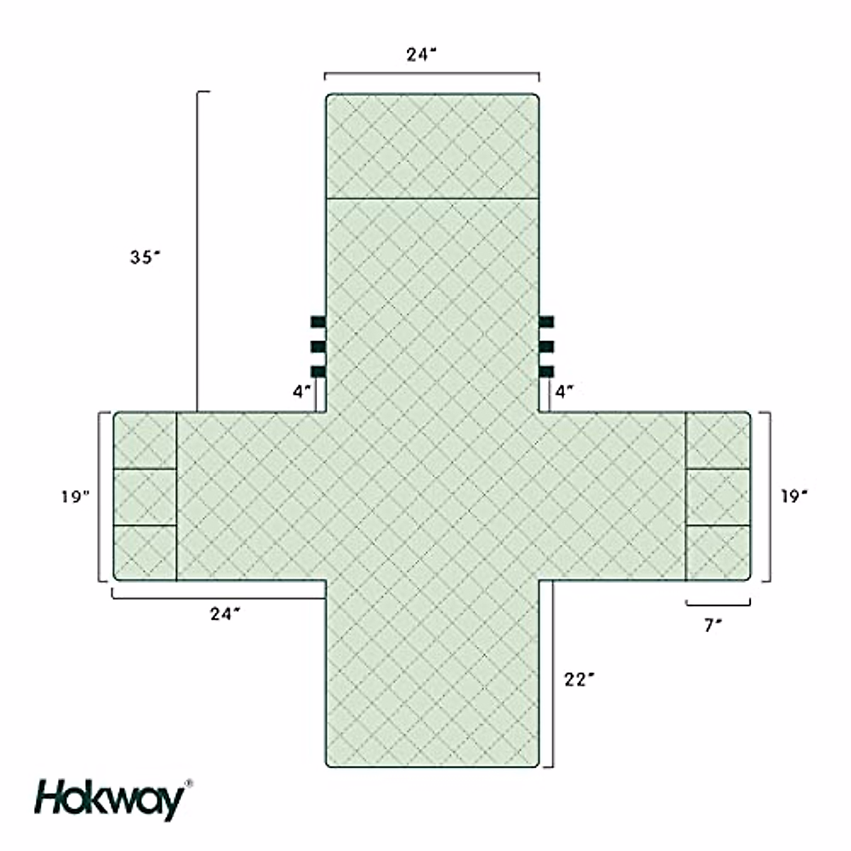 Hokway Wingback Chair Covers Armchair Slipcover with Adjustable Elastic Straps,1 Piece Furniture Chair Protector with Side Pockets for Fabric Leather Chair Covers for Living Room (Teal)