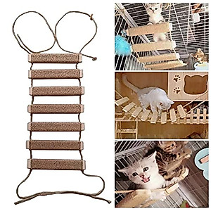 MGWYE Cat Rope Bridge Rope Ladder Cat Toy Cat Climbing Ladder Cat Climbing Frame Rope Ladder Cat Accessories