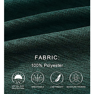 BASUDAM Women's Hiking Shirts Lightweight UPF 50+ Sun Protection Open Zippered Outdoor Hoodie Jackets Blackish Green S