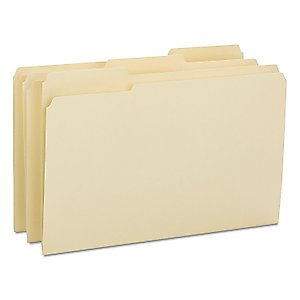Smead File Folder, Reinforced 1/3-Cut Tab, Legal Size, Manila, 100 Per Box (15434)