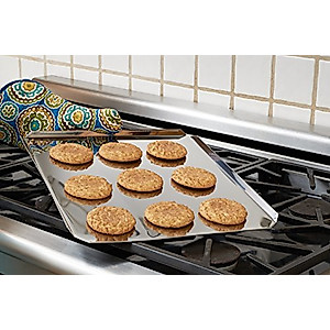 Fox Run Stainless Steel Cookie Sheet Baking Pan, 14" x 17", Silver