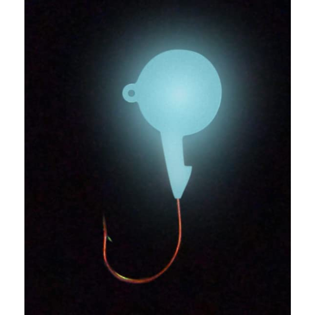 Big and Nasty Tackle Super Glow & Pout Pounder Jigs 2 Count (1 OZ, Blue Glow)