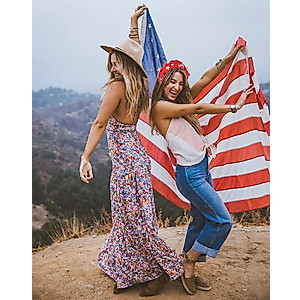 4 th of July Headband for Women American Flag Knottted Headband Star USA Charm Fourth of July Patriotic Headband Red White and Blue Headband Accessories Gift