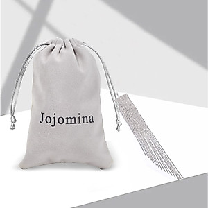 JolieHome Fashion Sparkling Rhinestone Cuff Bracelet for Women Girls, Silver Crystal Strand Mulitlayer Prom Wrap Bracelet with Fringe for Party Wedding Dating