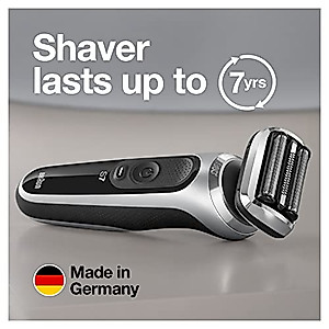 Braun Electric Razor for Men, Series 7 360 Flex Head Foil Shaver with Precision Beard Trimmer, Rechargeable, Wet & Dry and Travel Case, Black, 5 Piece Set