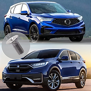 4pcs Stainless Steel Brake Disc Rotor Screws 93600-06014-0H- Compatible With Honda, Acura, Hyundai and Kia Models, Stainless Steel Retaining Screws for Front and Rear