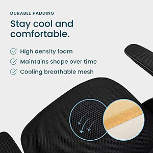 Office Chair, Desk Chairs Mesh Computer Desk Chair with Wheels Ergonomic Office Chair Height Adjustable Swivel Task Chair with Mid Back, Flip-up Arms and Lumbar Support, Black