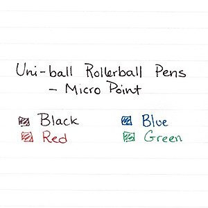 Uniball Onyx Rolling Ball Pen.7mm, Blue Ink, 12 Pack
