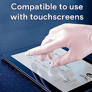 WECARE Pink Disposable Nitrile Gloves Medium - 200 Pack - 3 Mil - Powder and Latex Free - Non-Sterile - Food Safe Gloves