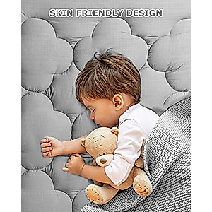 BedStory Mattress Topper Queen Size, Dual-Layer Pillow Top & Gel Memory Foam Bed Toppers 3.6 Inch, 2-in-1 Combination of Comfort and Support, Gray