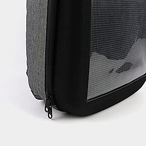 LED Backpack Pix Backpack Smart Backpack Lockable Laptop Backpack With Hard Case For Men Smart Light Up Backpack With Interactive Display Screen, Black