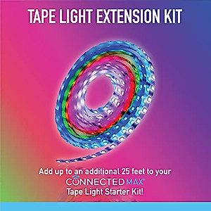 Cree Connected Max Smart Tape Light Extension Kit, Color Changing Tape Light Kit, 11W, Tunable White 2200K-6500K, 1 Pack