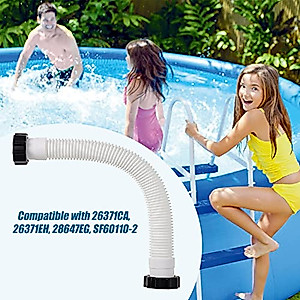 11535 Pool Sand Filter Pump Hose, Interconnecting Hose Replacement Compatible with Intex 16 Inch Sand Filter Pumps & Saltwater Systems