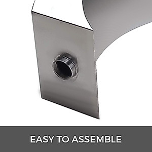 Happybuy Stainless Steel Pool Fountain 17.7 x 11.8 x 23.6 inches Pool Fountain Silver Pool Fountains for In Ground Pools Garden Outdoor Waterfalls Sheer Descent Pond Water Feature