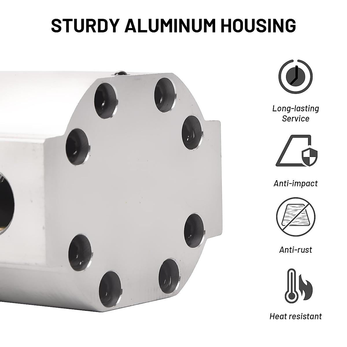 MAIGENAITE Wood Splitter Hydraulic Pump 2 Stage 16 GPM Hydraulic Log Splitter Pump 3000 PSI Gear Pump 3600 RPM 1" Inlet 1/2" NPT Outlet Aluminum Hydraulic Pumps for Power Log Splitters