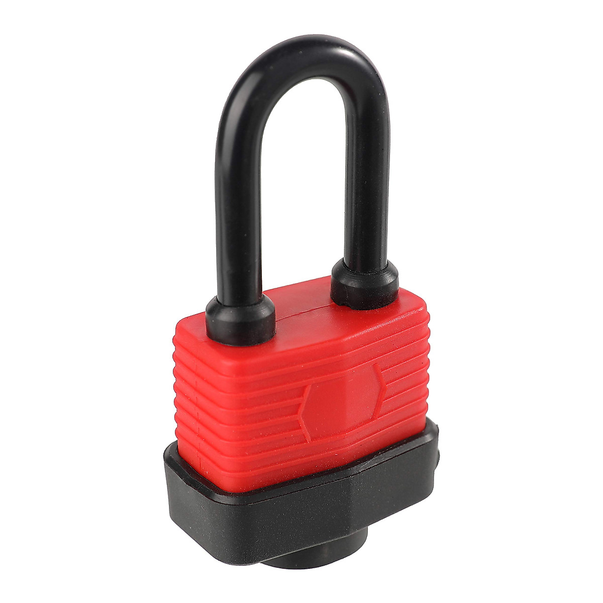 Heavy Duty Covered Laminated Steel Keyed Padlocks, Keyed Alike Locks, Waterproof Padlock for Outdoor use, 1-9/16 inch Wide Body, Long Shackle-Pack of 20